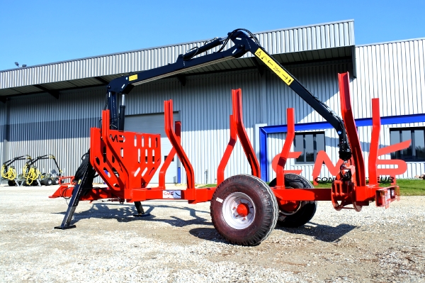 Remorque forestière grue : Matériel forestier CMS - Remorque forestière ...